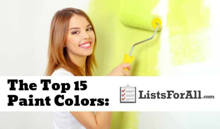 Best Paint Colors: The Top 15 List - ListsForAll.com
