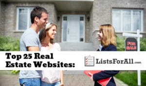 Best Real Estate Websites: The Top 25 List - ListsForAll.com