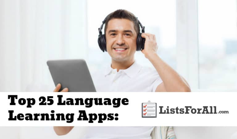 Best Language Learning Apps: The Top 25 List - ListsForAll.com