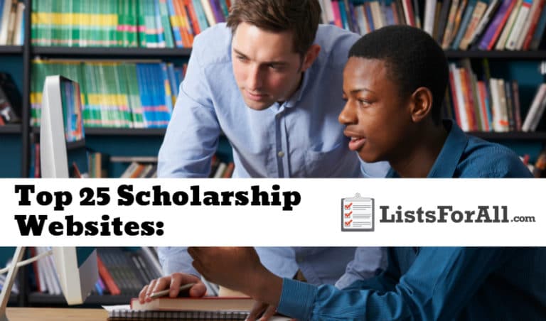Best Scholarship Websites: The Top 25 List - ListsForAll.com