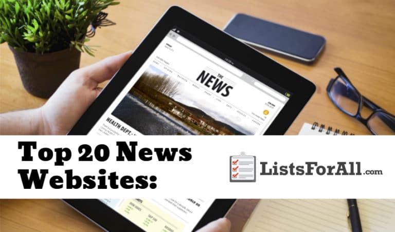 Best News Websites: The Top 20 List - ListsForAll.com