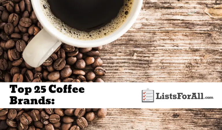 Best Coffee Brands: The Top 25 List - ListsForAll.com