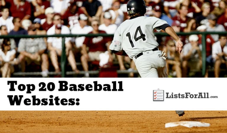 Best Baseball Websites: The Top 20 List - Listsforall.com