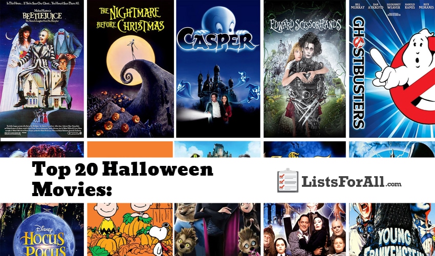 Best Halloween Movies: The Top 25 List - ListsForAll.com