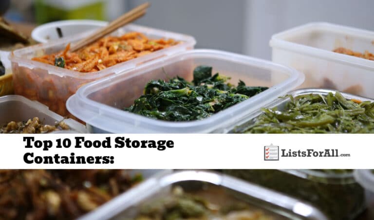 Best Food Storage Containers: The Top 10 List - ListsForAll.com