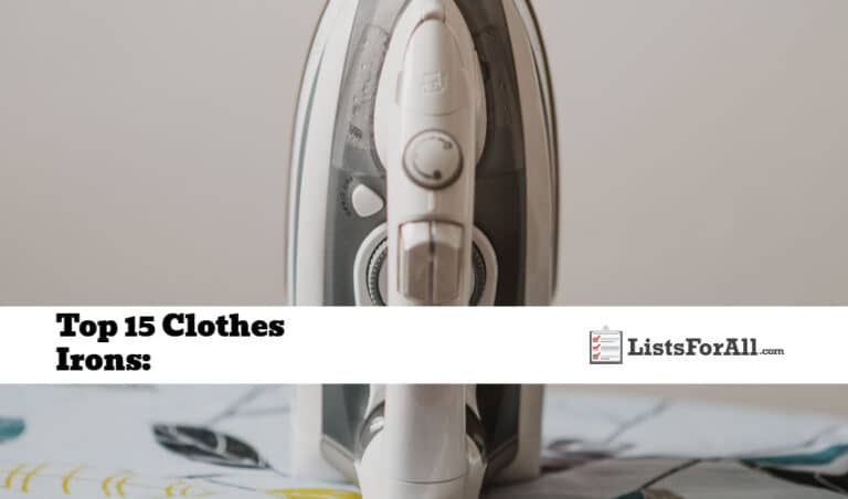 Best Clothes Irons: The Top 15 List - ListsForAll.com