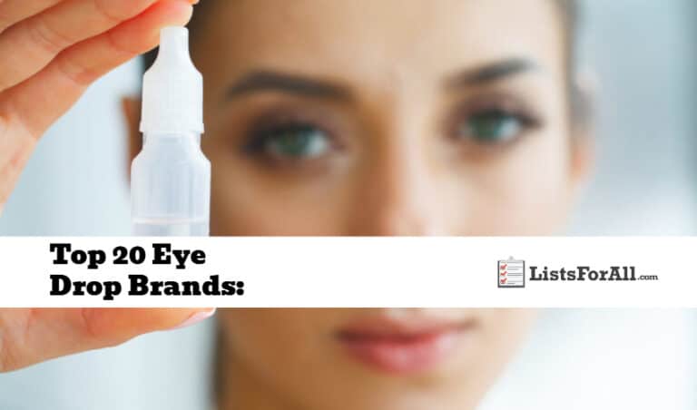 Best Eye Drops: The Top 20 List - ListsForAll.com