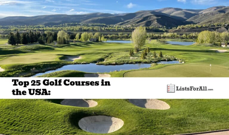 Best Golf Courses in the USA: The Top 25 List - ListsForAll.com