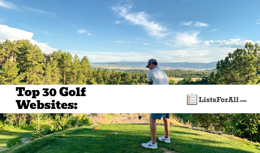 Best Golf Websites: The Top 12 List - ListsForAll.com
