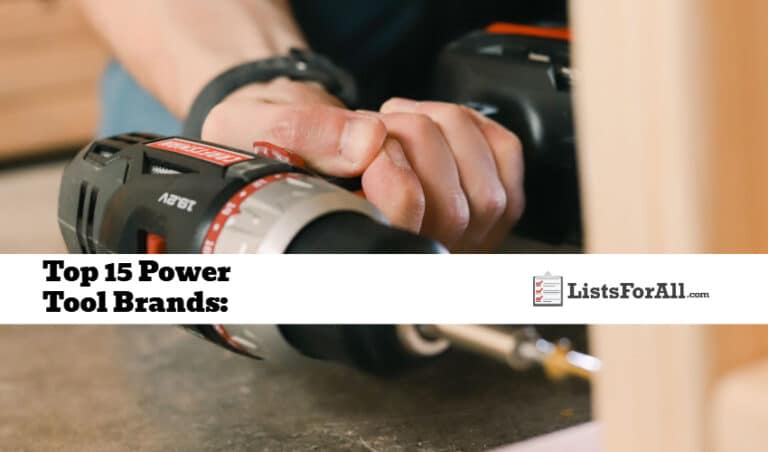 Best Power Tool Brands: The Top 15 List - ListsForAll.com
