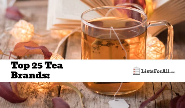 Best Tea Brands: The Top 25 List - ListsForAll.com
