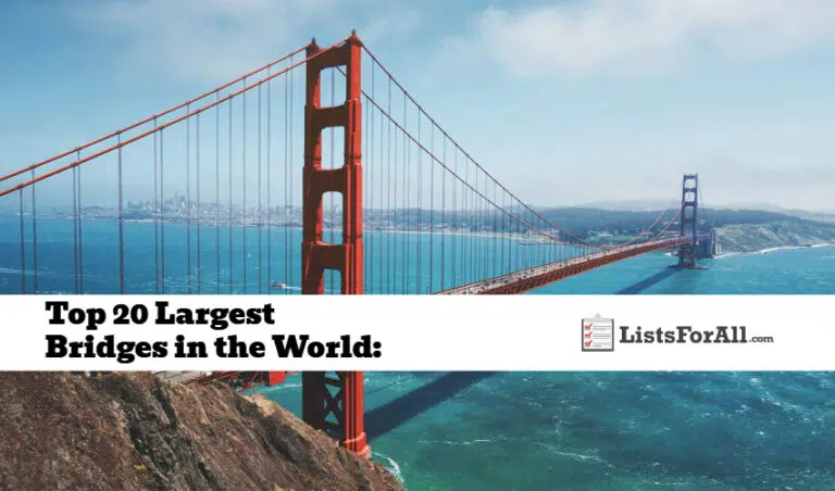 Largest Bridges in the World: The Top 20 List - ListsForAll.com