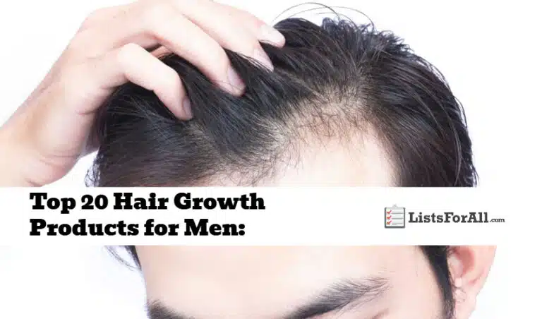 Best Hair Growth Products for Men: The Top 20 List - ListsForAll.com