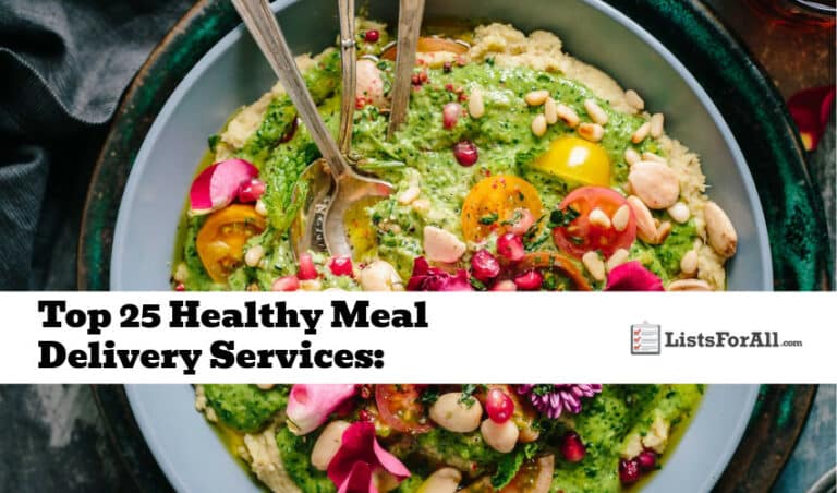 Best Healthy Meal Delivery Services: The Top 25 List - ListsForAll.com